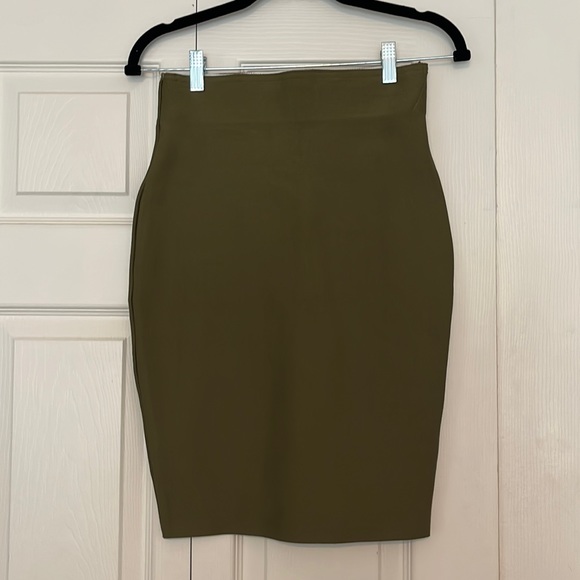 Shinestar | Skirts | Shinestar Size Medium Pencil Skirt In Olive Green ...